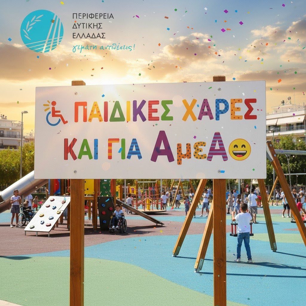 Δημοπρατούνται 19 παιδικές χαρές προσβάσιμες και σε παιδιά με αναπηρίες ...